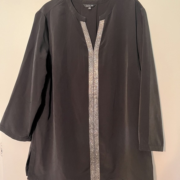 Vision 155 | Tops | Vision 55 Beaded Tunic | Poshmark